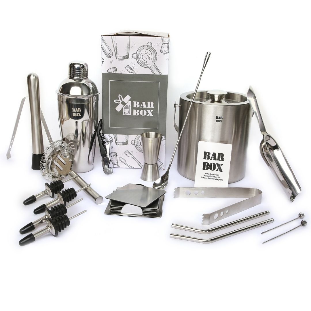 17pcs Bartender Kit with Ice Bucket Set – Bar Box