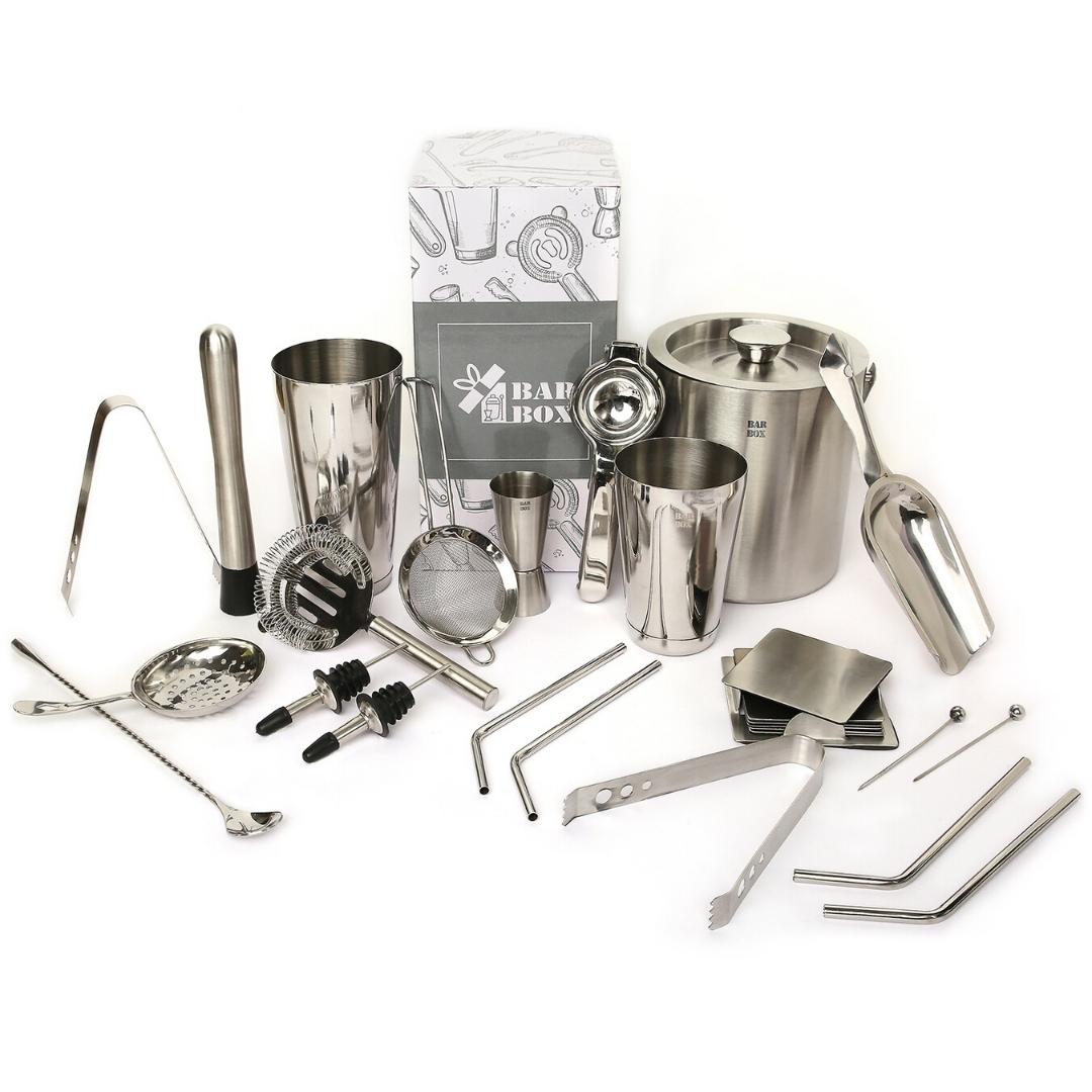 20pcs Bartender Kit with Ice Bucket Set – Bar Box