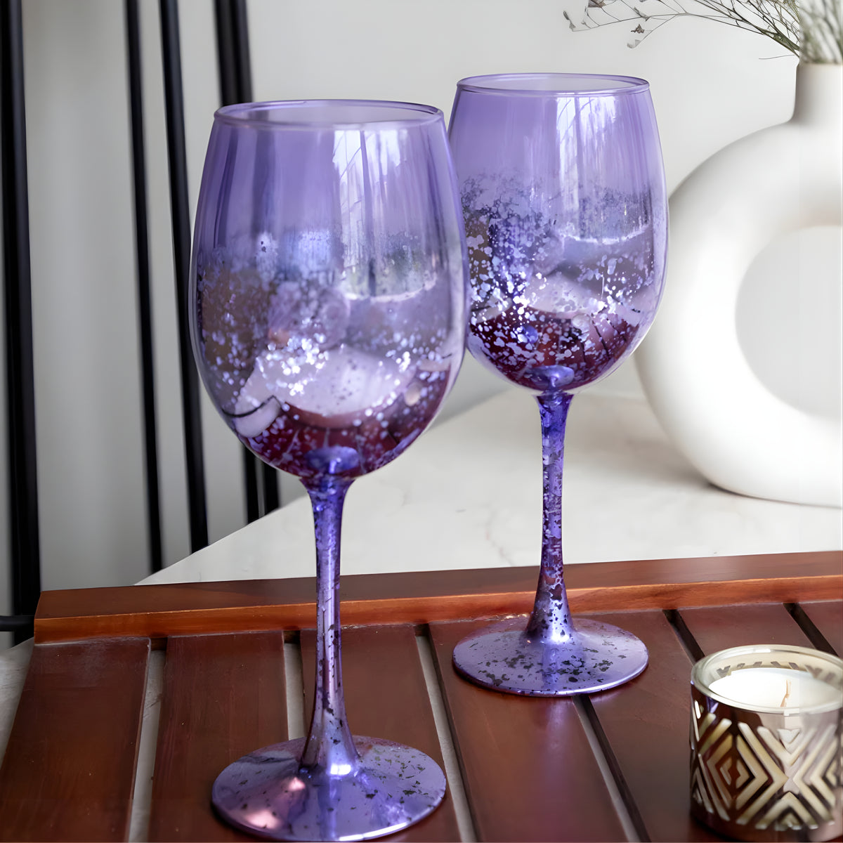Purple Wine Glasses (Set of 2) – Bar Box