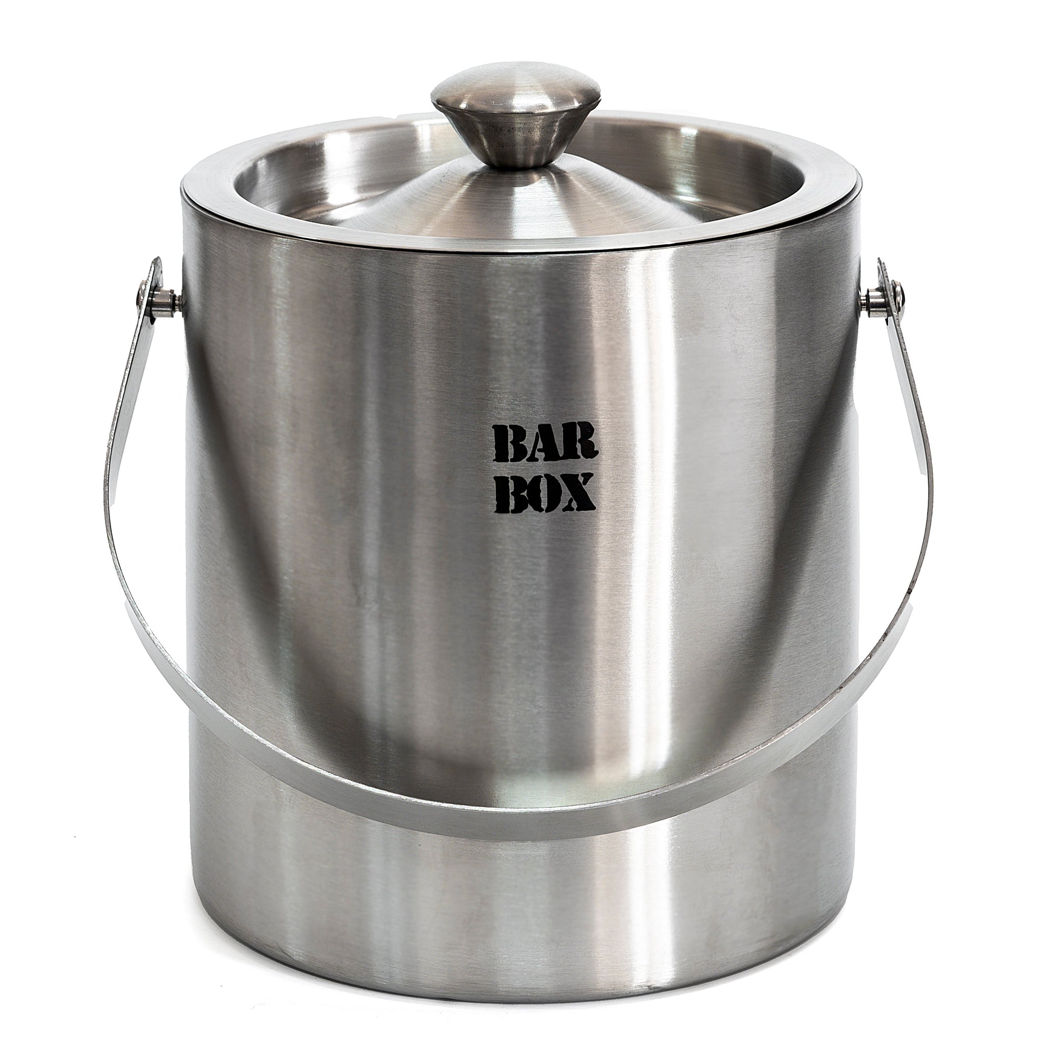 Stainless Steel Ice Bucket With Lid Creative Bar Mini Ice Bucket 65cl
